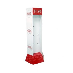 Advertising Promotion Cardboard POP Hook Display Stand - lddisplay