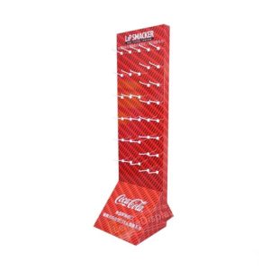 Supermarket Peg Hook Cardboard Floor Display Manufacturer | lddisplay