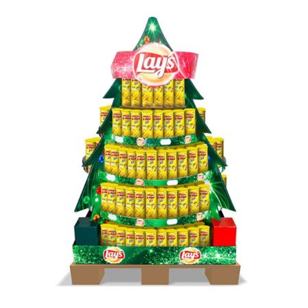 Cardboard Retail Store Christmas Pallet Display Stand | lddisplay