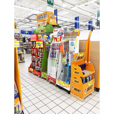 Point Of Sale Corrugated Display Stand For Pen - lddisplay