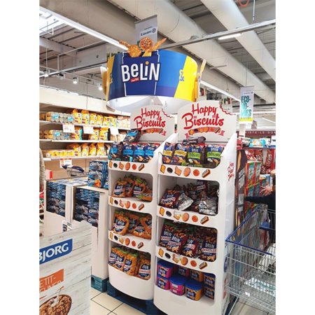 Retail Store Food Snack Cardboard POP Display Stand - lddisplay