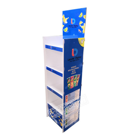 Easy to Set Up Cardboard Potato Chips Food Display - lddisplay
