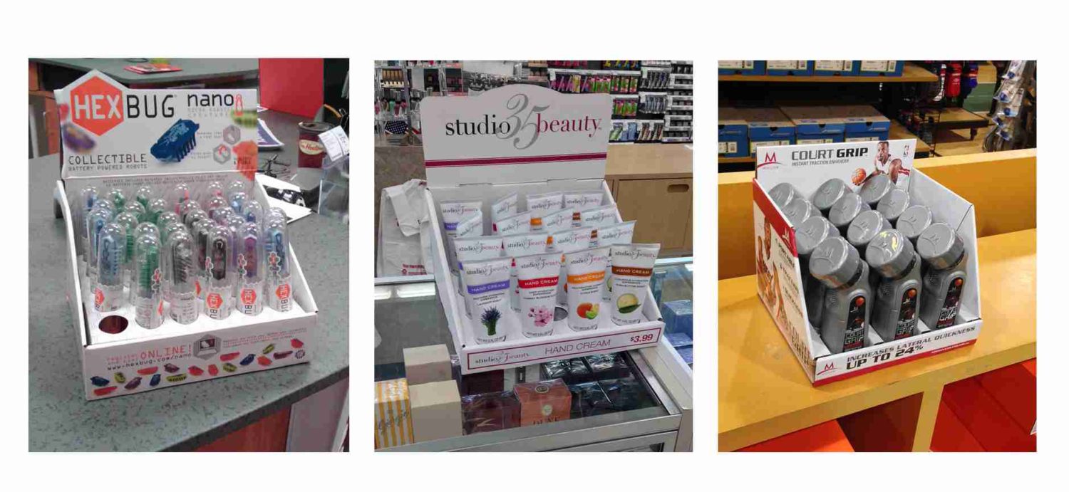Beauty Products Cardboard Counter Top Display Rack | lddisplay.com