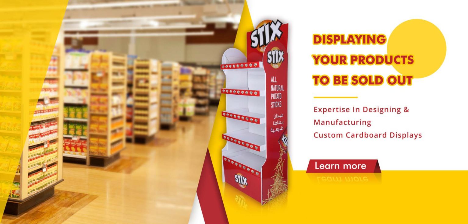 How to customize cardboard supermarket shelf